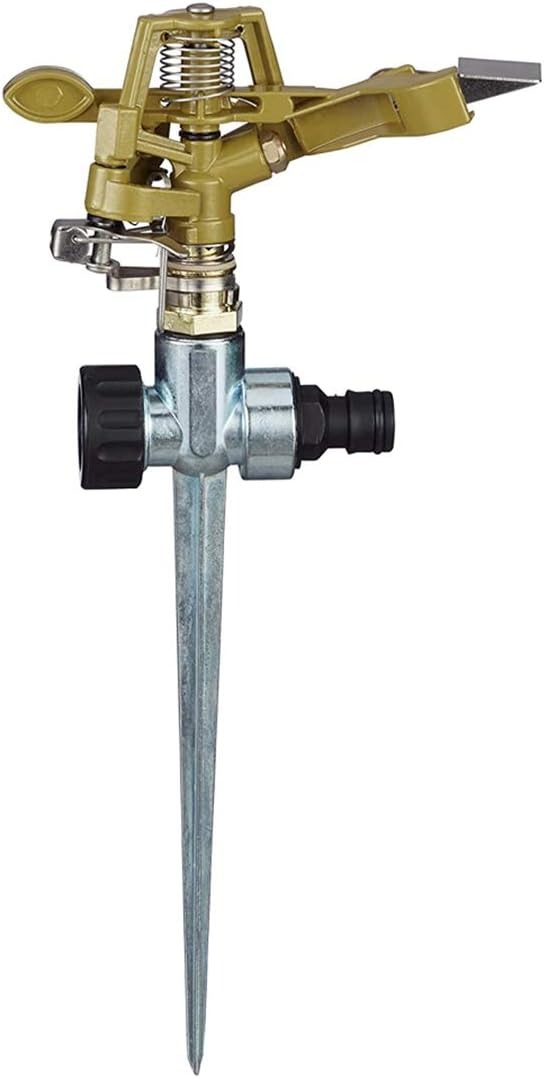 Cabezales de aspersor de impacto de metal, aspersor circular para césped, aspersor de impacto de ...